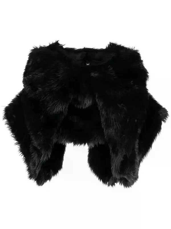 Comme Des Garçons Fur-design Cropped Blouse
