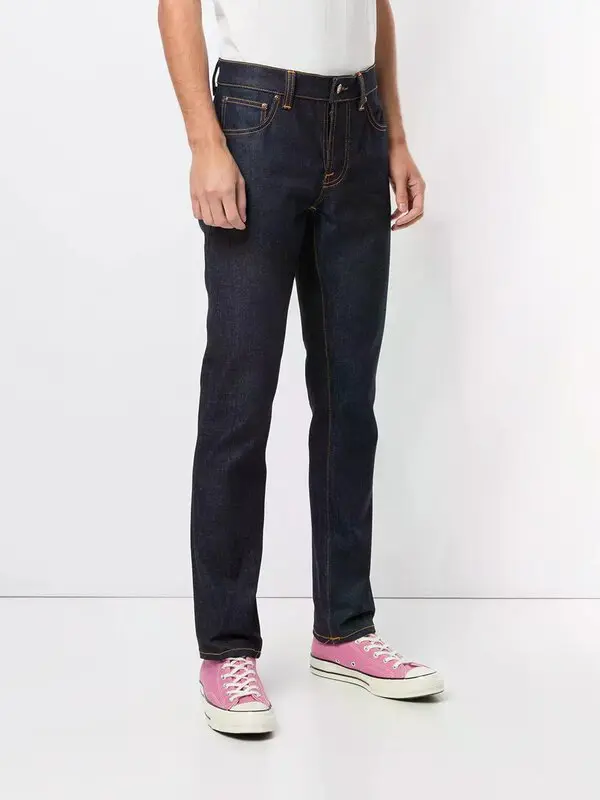 Nudie Jeans Grim Tim Slim-fit Jeans - Blue