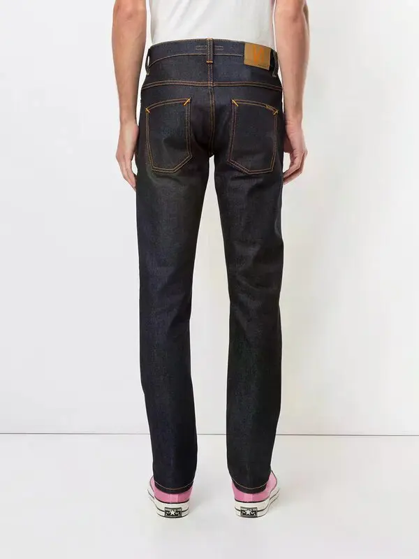 Nudie Jeans Grim Tim Slim-fit Jeans - Blue