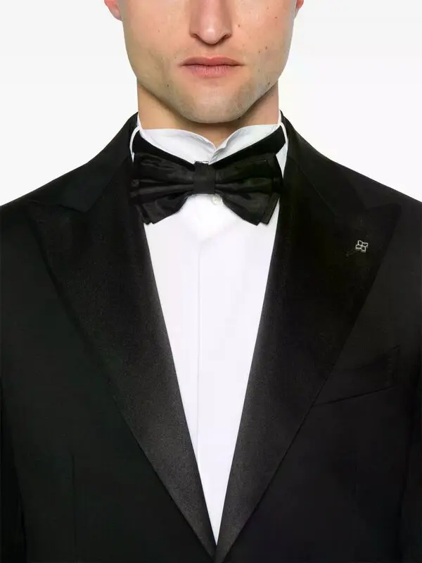 Tagliatore Brooch-detail Suit - Black