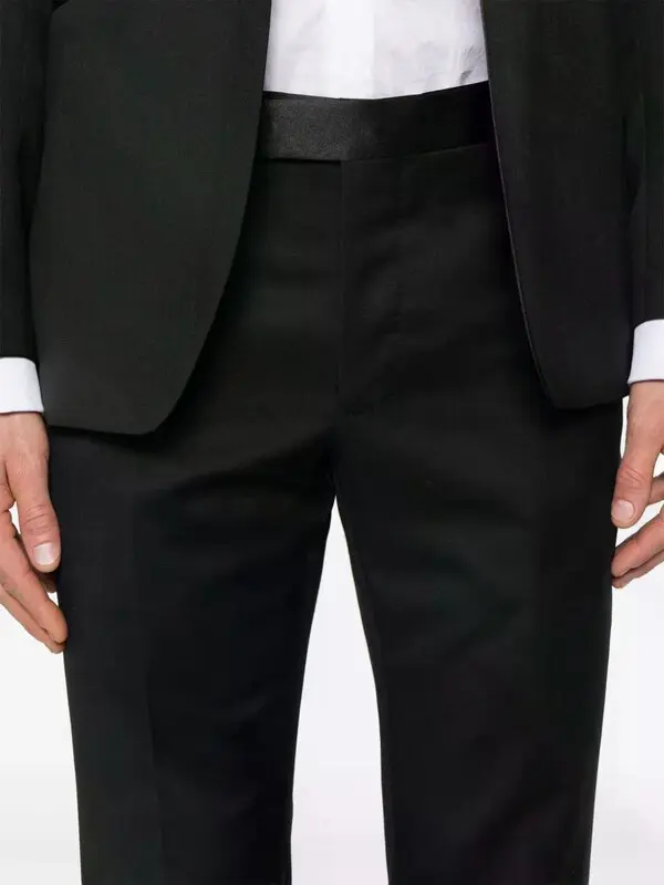 Tagliatore Brooch-detail Suit - Black