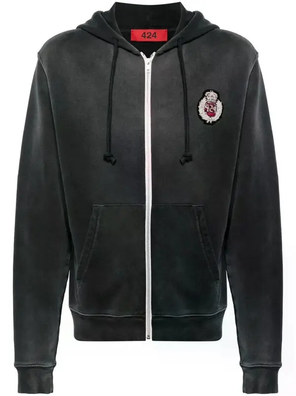 424 Appliqué-logo Cotton Hoodie