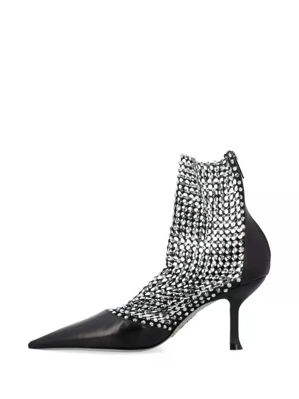Rene Caovilla Crystal-embellished Sock Boots