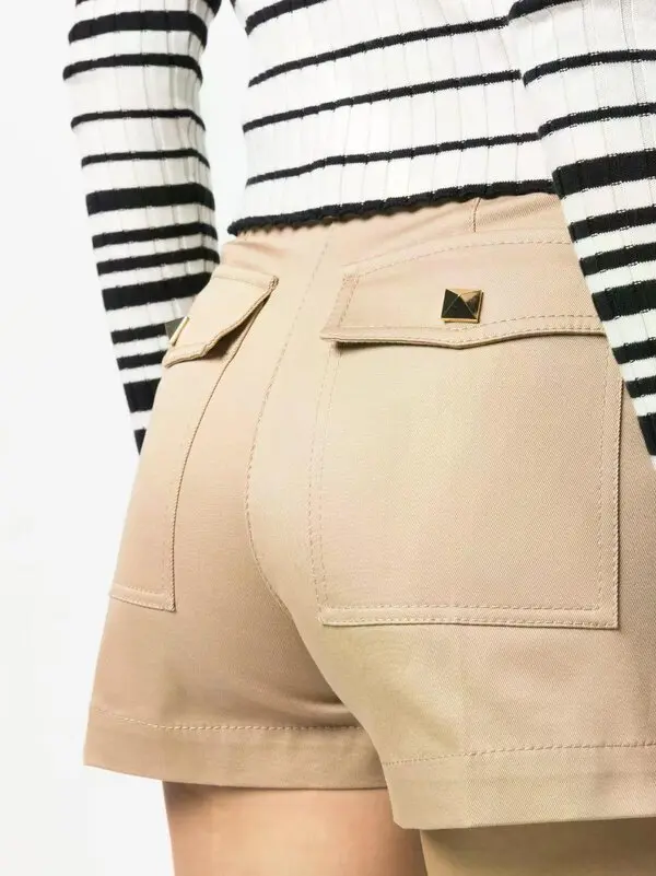 Valentino Garavani Rockstud High-waisted Shorts