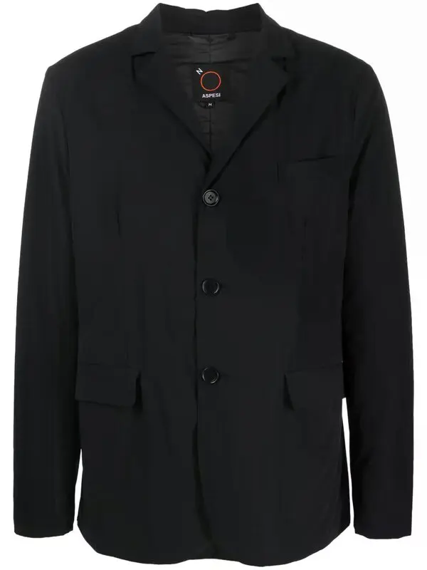 Aspesi Paperino Single-breasted Blazer - Black