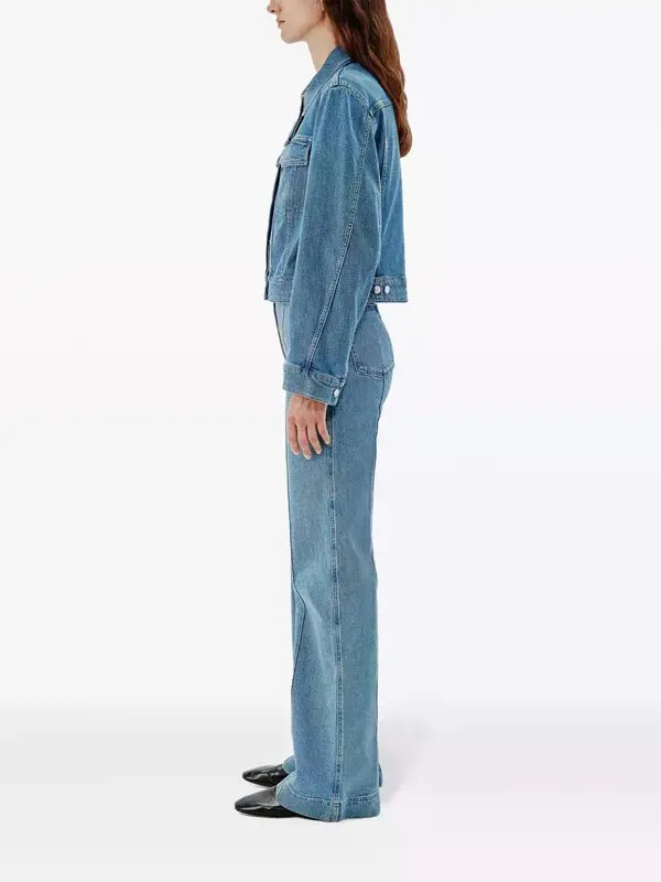 Another Tomorrow Seam-detail Cropped Jacket