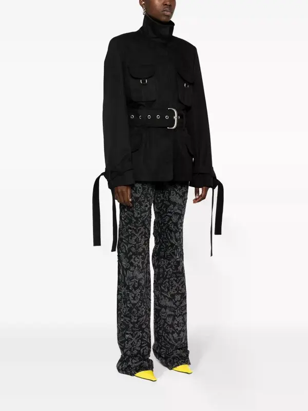 Off-White Co Cargo Belted Jacket