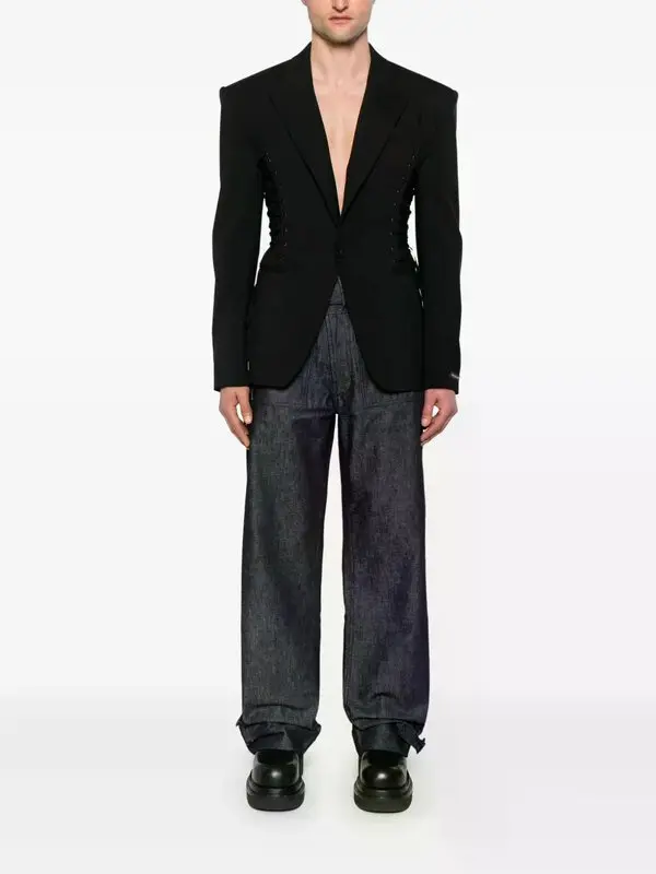 MUGLER Belted Jeans