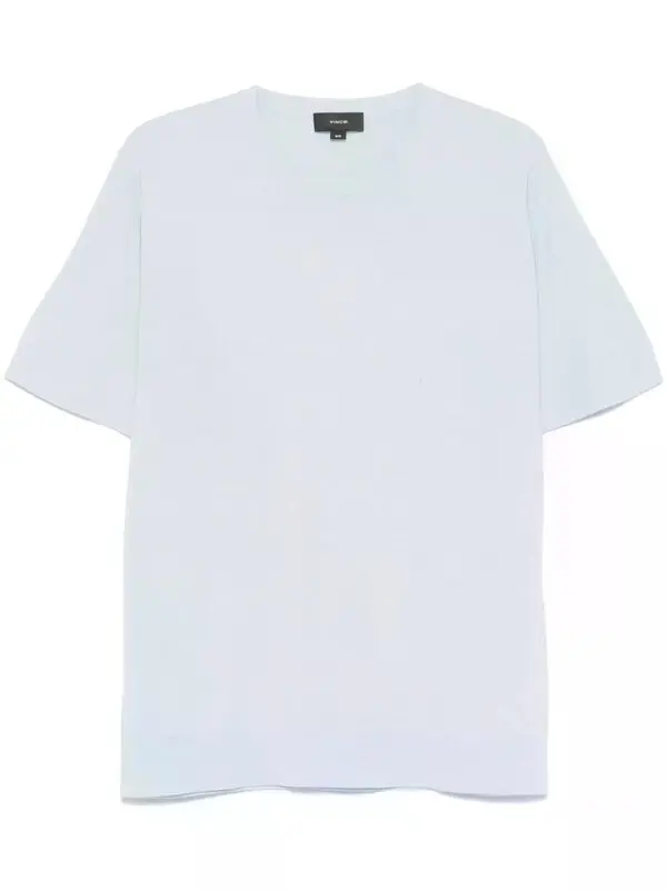 Vince Fine-knit T-shirt - Blue