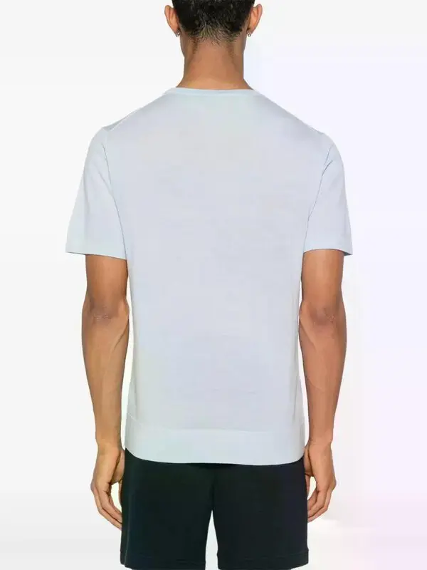 Vince Fine-knit T-shirt - Blue