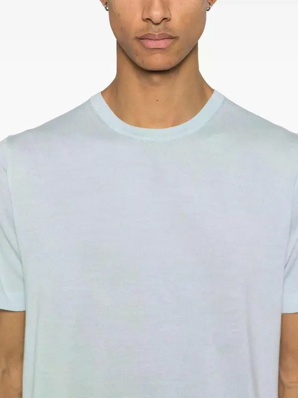 Vince Fine-knit T-shirt - Blue