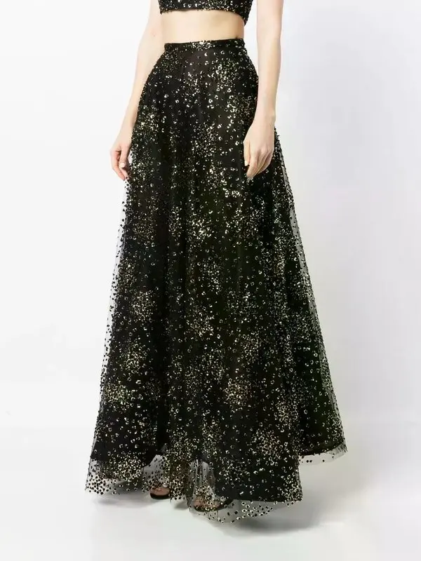 BAMBAH Sequin-embellished Maxi Skirt