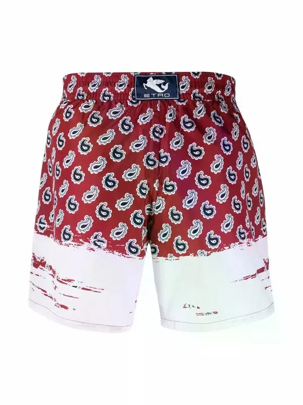 Etro Paisley Print Swim Shorts
