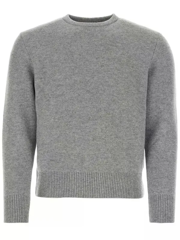 Thom Browne Rwb-stripe Wool Cardigan - Grey