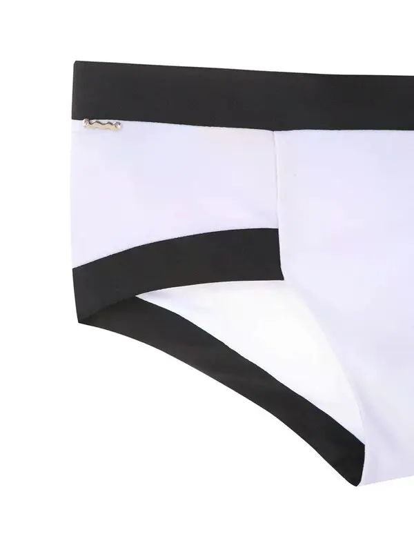 AMIR SLAMA Contrasting Trim Swim Trunks