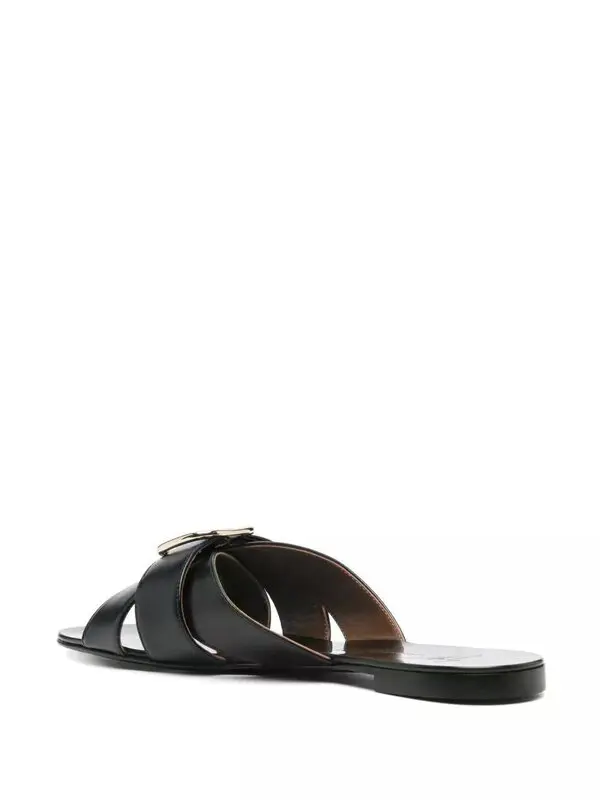 GIUSEPPE ZANOTTI Geraldine Leather Sandals - Black