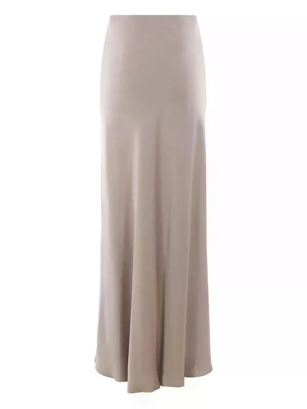 Brunello Cucinelli Satin Mermaid Skirt - Neutrals