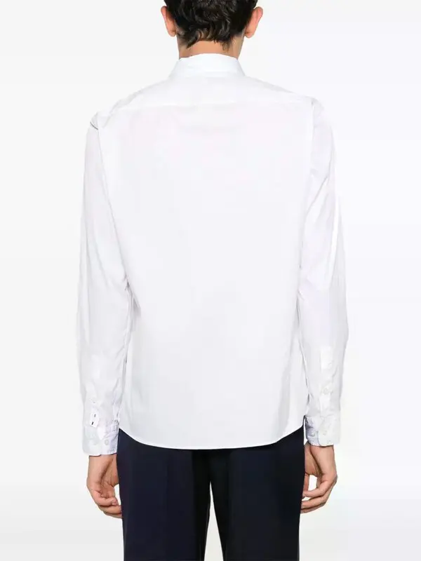 BOSS Logo-embroidered Poplin Shirt