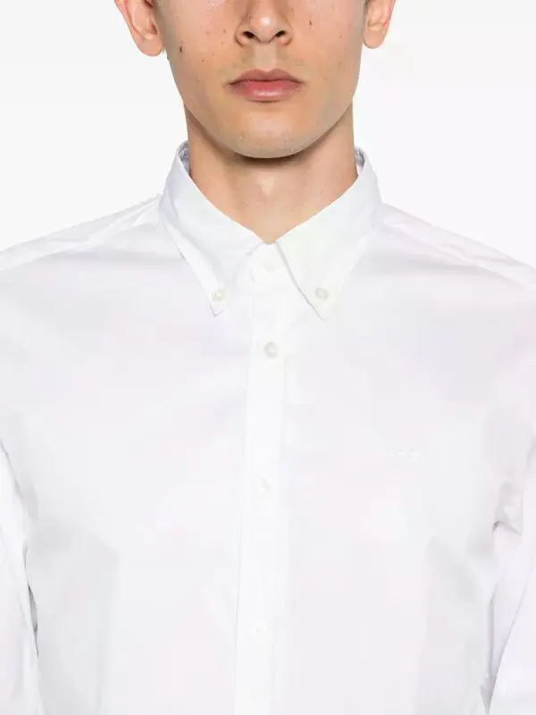 BOSS Logo-embroidered Poplin Shirt