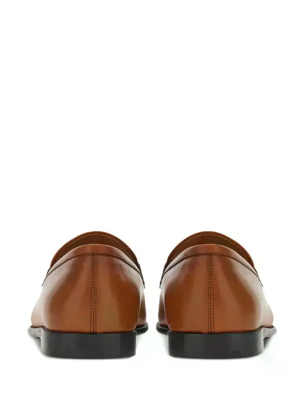FERRAGAMO Gancini Leather Loafers
