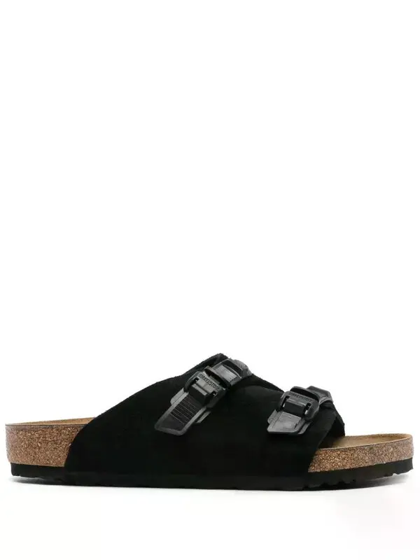 BIRKENSTOCK Arizona Suede Sandals - Black