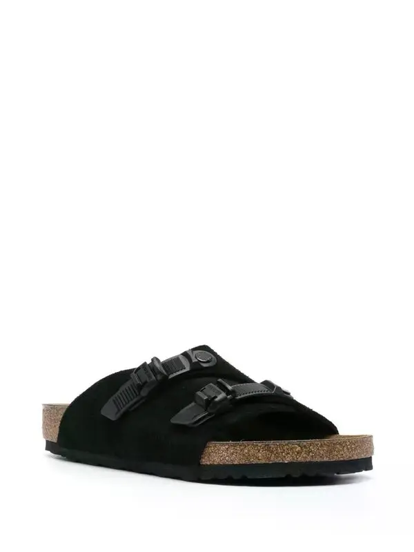 BIRKENSTOCK Arizona Suede Sandals - Black