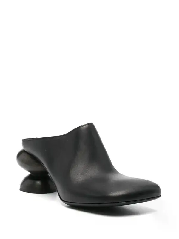 UMA WANG Sculpted-heel Mules