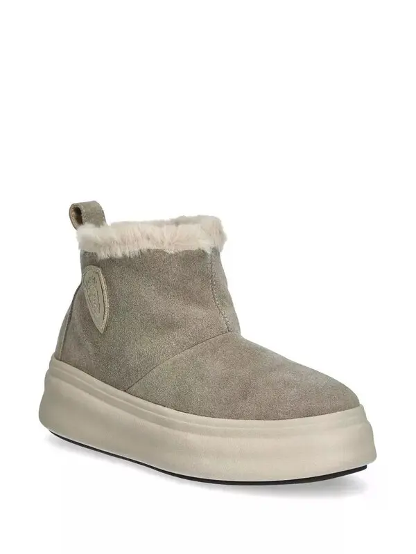 BLAUER. Suede Ankle Boots - Grey