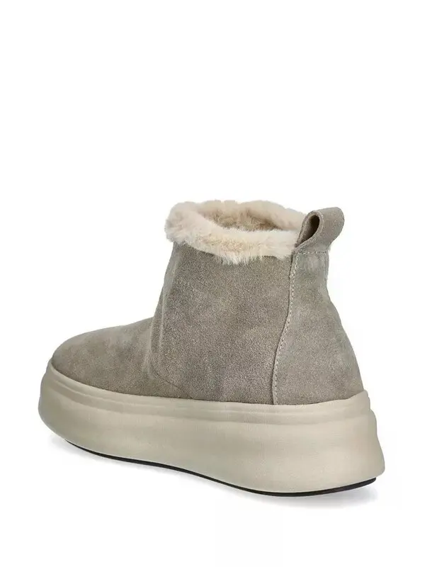 BLAUER. Suede Ankle Boots - Grey