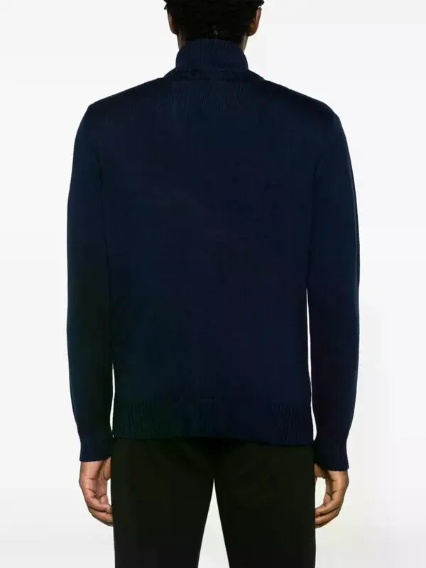 BALLANTYNE High-neck Wool Cardigan
