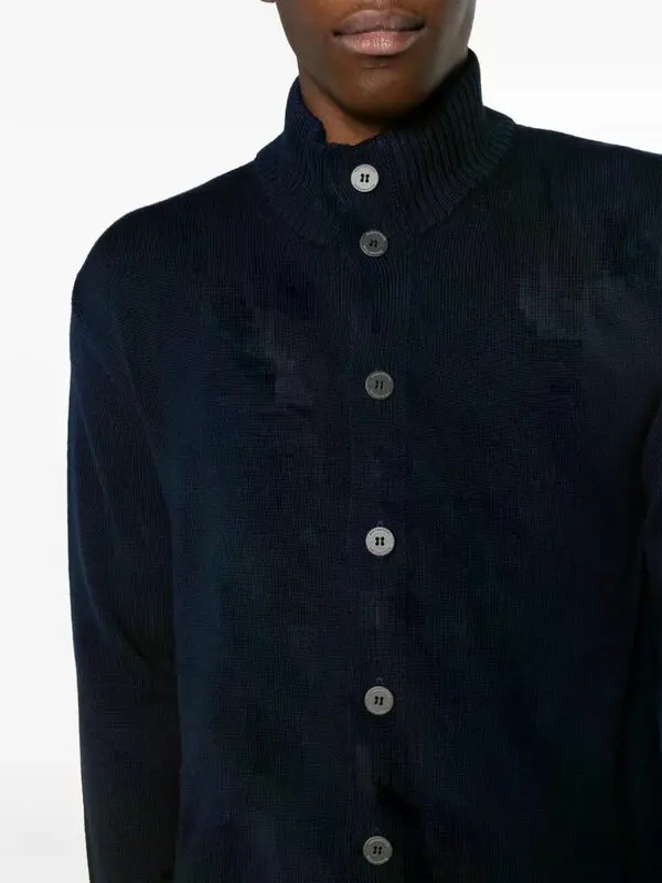 BALLANTYNE High-neck Wool Cardigan