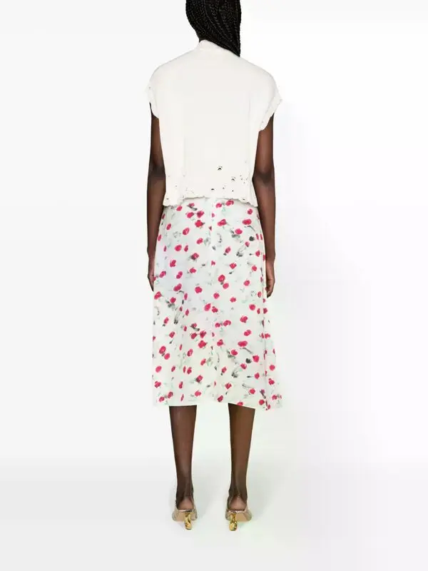 Marni Floral-print Midi Skirt