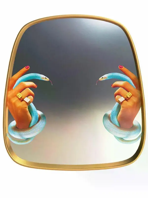 SELETTI X Toiletpaper Snakes Mirror - Grey