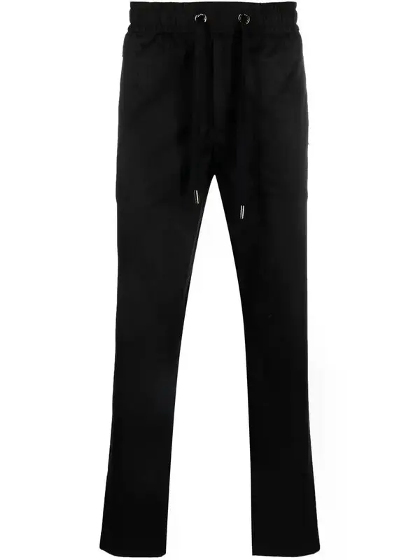 Dolce & Gabbana Dg Essentials Stretch-cotton Track Pants - Black