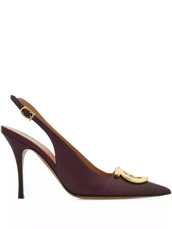 FERRAGAMO Maxi Gancini Slingback Pumps