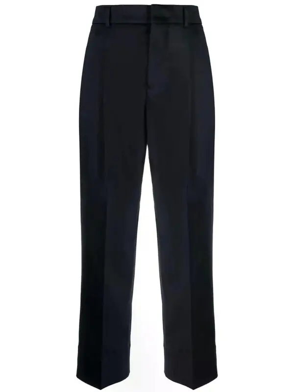 AMI Paris Cropped Straight Leg Trousers