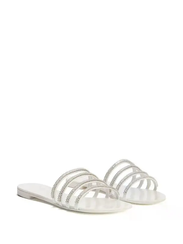 GIUSEPPE ZANOTTI Iride Crystal-embellished Sandals - White