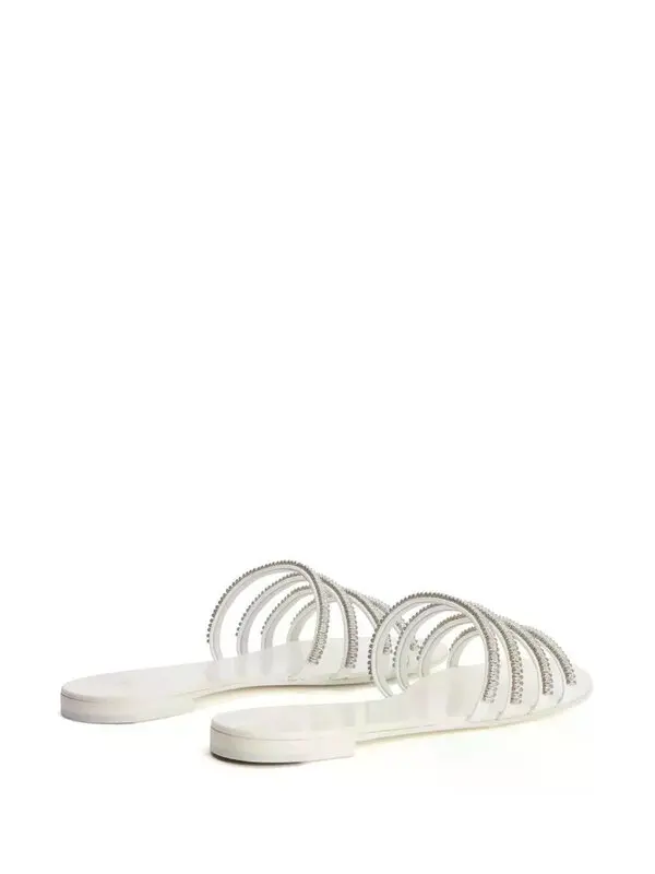 GIUSEPPE ZANOTTI Iride Crystal-embellished Sandals - White