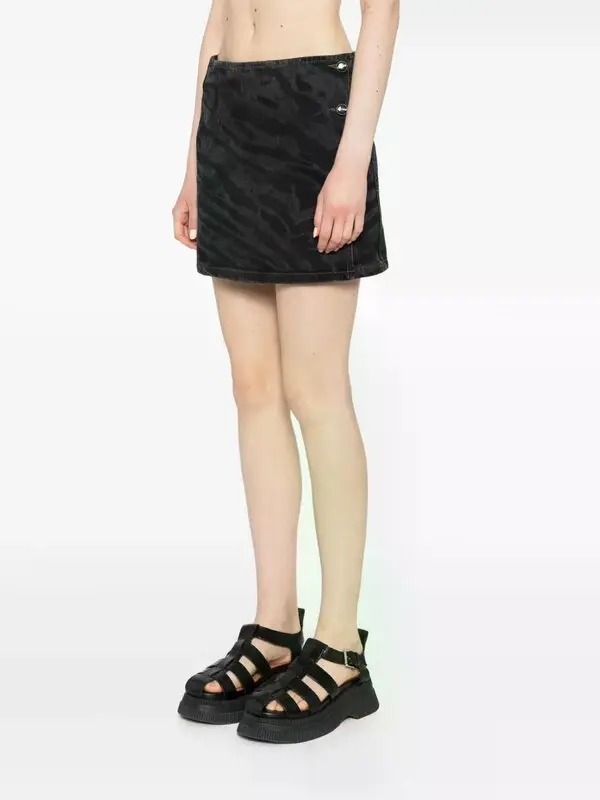 GANNI Button-detailed Mini Skirt