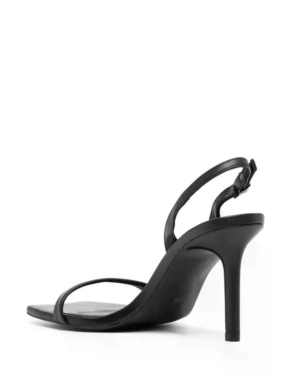 Senso Helena 40mm Leather Sandals - Black