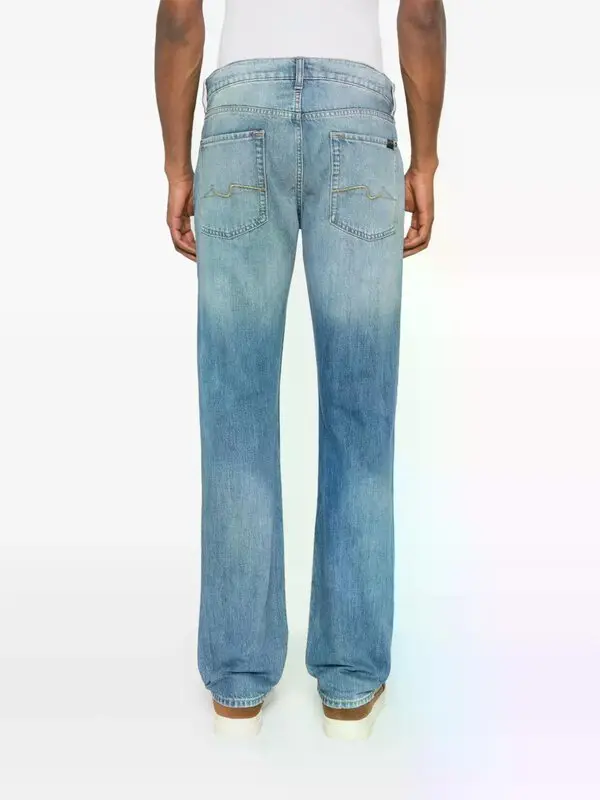 7 For All Mankind Logo-patch Straight Leg Jeans