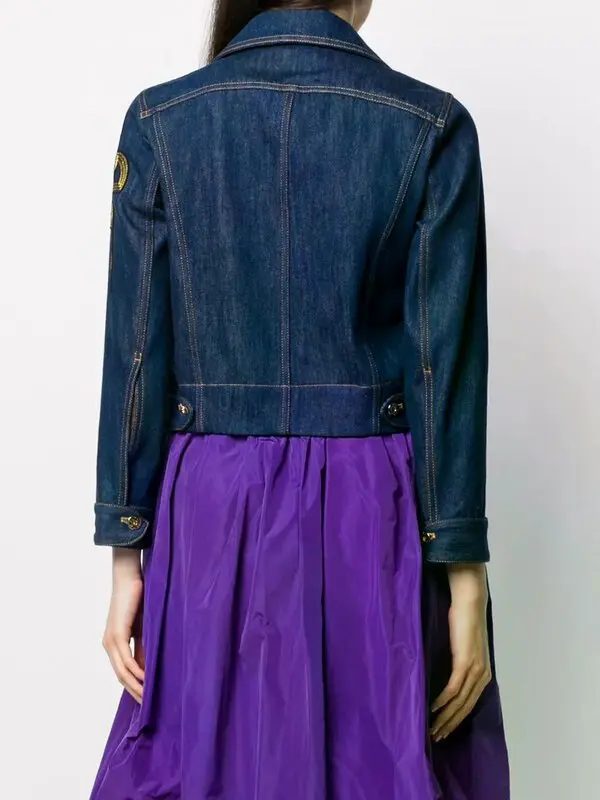 PATOU Logo Embroidered Denim Jacket