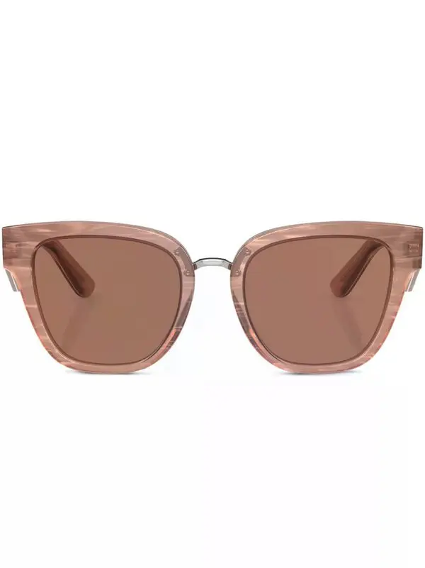 Dolce & Gabbana Tortoiseshell Cat-eye Sunglasses - Brown