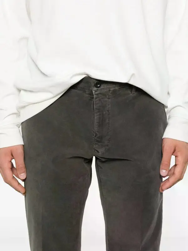 Incotex Slim-cut Chino Trousers - Grey