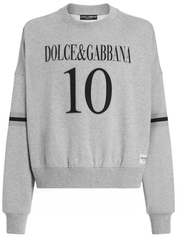 Dolce & Gabbana Logo-print Hoodie - Grey
