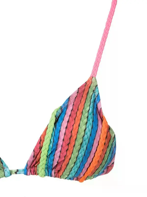 AMIR SLAMA Braided-pattern Bikini Set