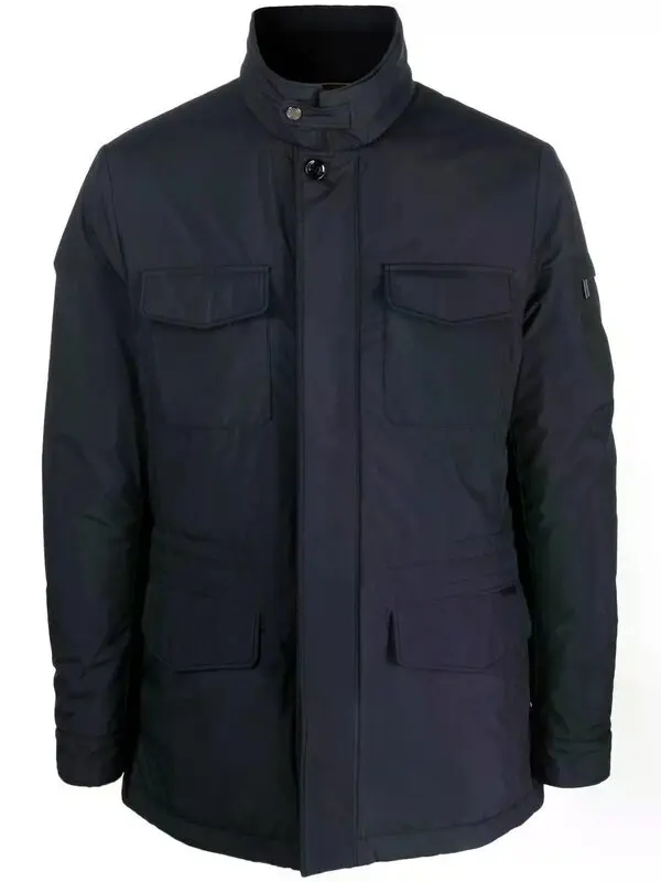 MOORER Button-fastening Long-sleeve Jacket