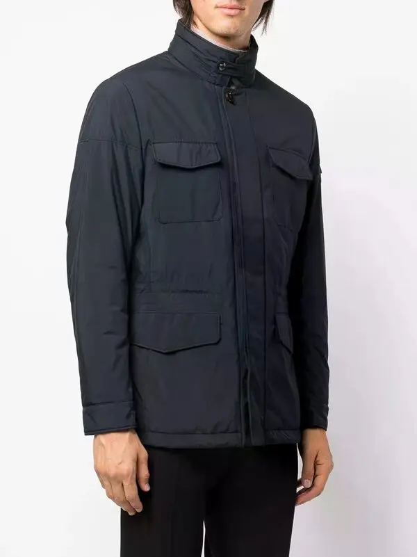 MOORER Button-fastening Long-sleeve Jacket
