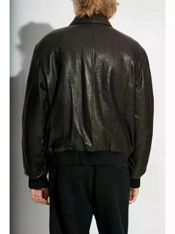 Saint Laurent Leather Bomber Jacket