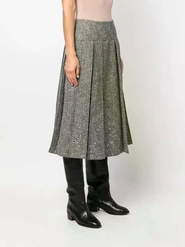 DURAZZI MILANO Pleated Mid-length Skirt